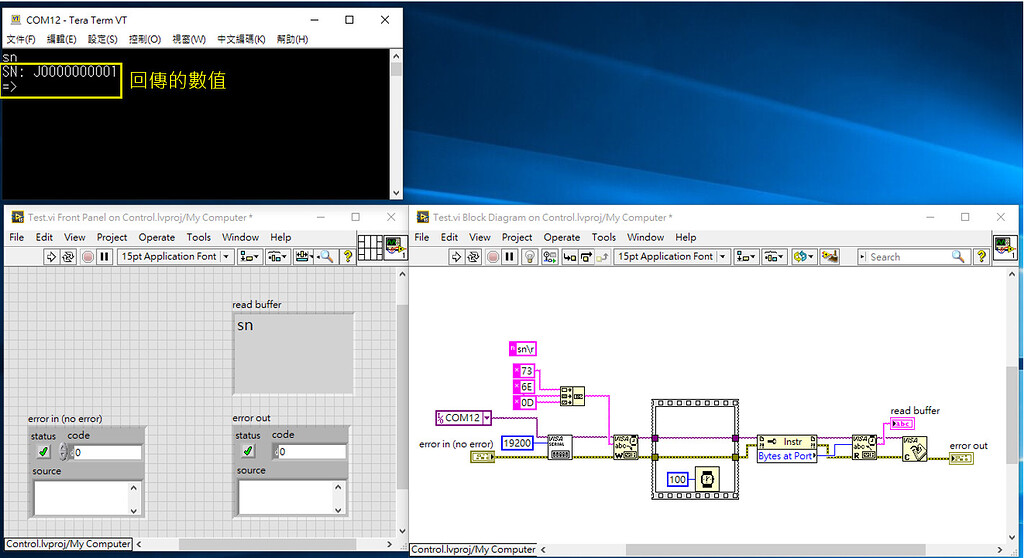 LabVIEW VISA 通訊問題 (CP2105 USB to UART Bridge) - LabVIEW - Science and Technology DataBase