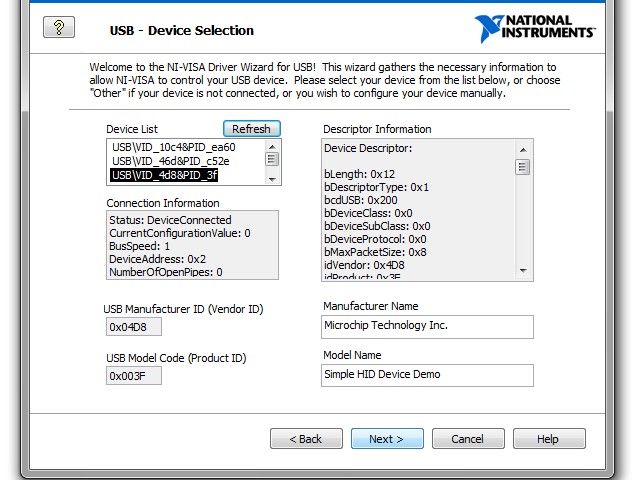 USB PID VID控制 - LabVIEW - Science and Technology DataBase