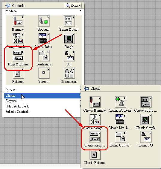 下拉式選單製作 - LabVIEW - Science and Technology DataBase
