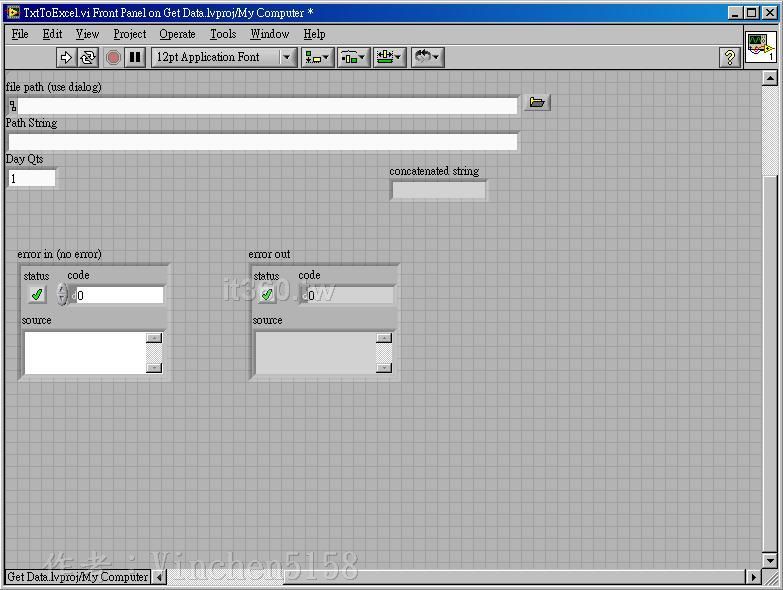 txt To excel - LabVIEW - Science and Technology DataBase