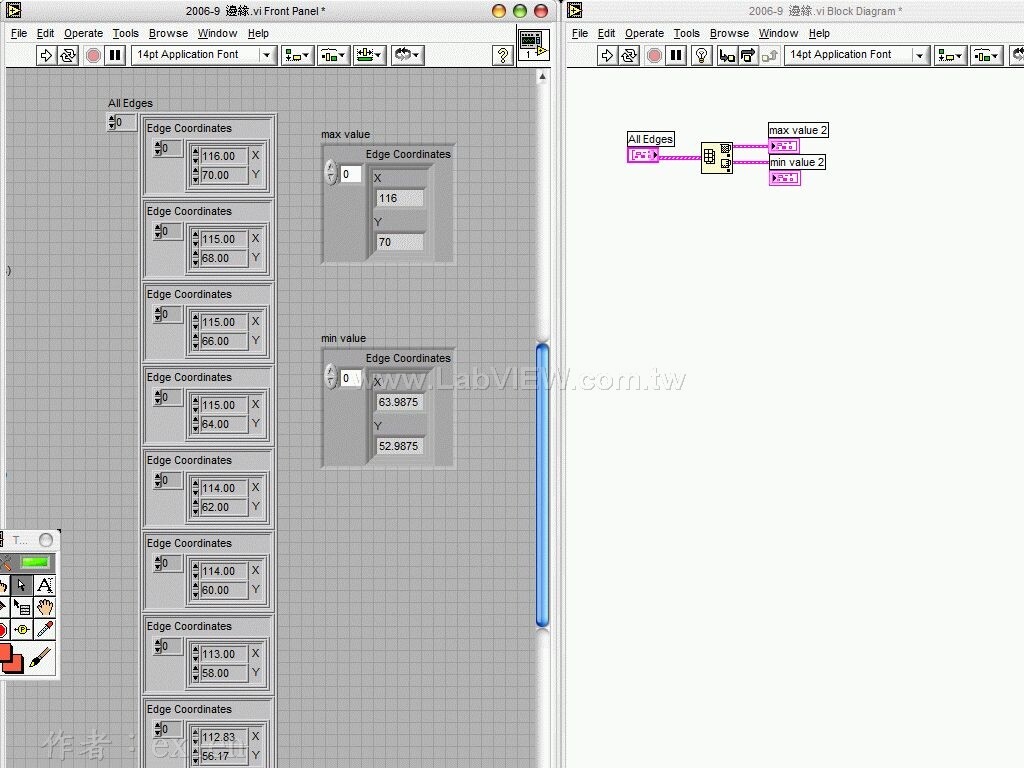 有關array的max&min值 - LabVIEW - Science and Technology DataBase