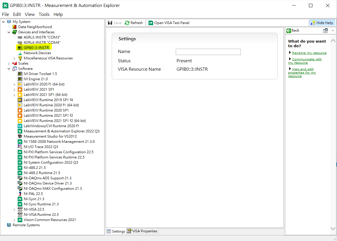 利用Keysight出產的GPIB線(82357B)連接Agilent 35670A的問題 - LabVIEW - Science and Technology DataBase