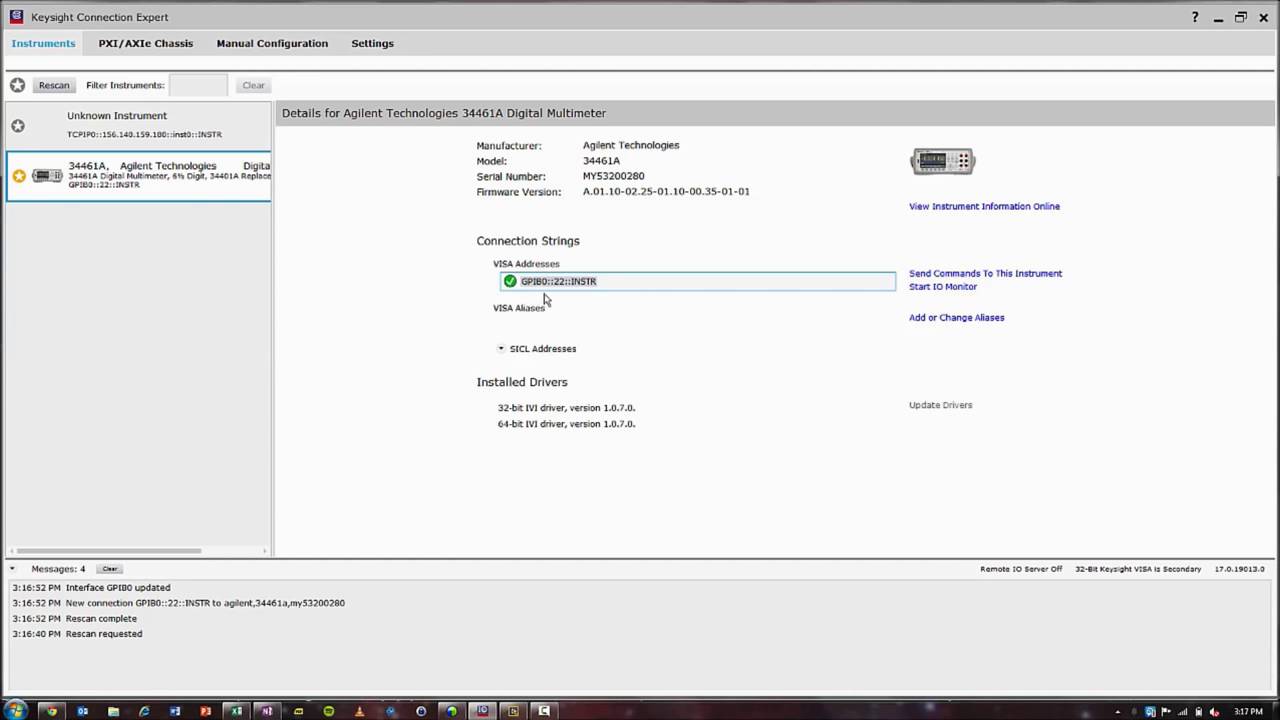 利用Keysight出產的GPIB線(82357B)連接Agilent 35670A的問題 - LabVIEW - Science and Technology DataBase